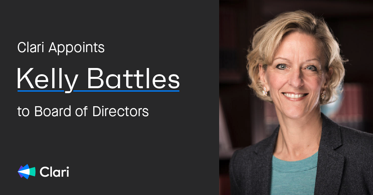 Clari Welcomes Kelly Battles to Board of Directors | Clari