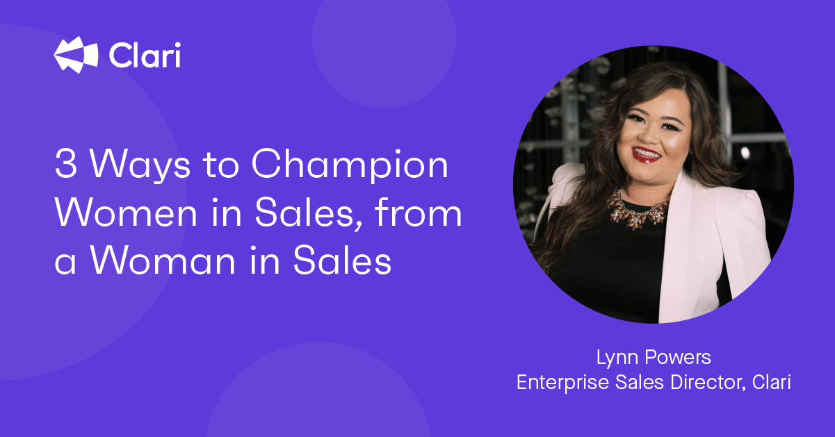 3 Ways to Champion Women in Sales | Clari