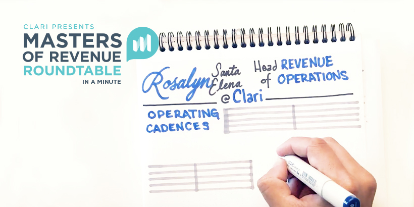Driving a Consistent Operating Cadence For Your Revenue Team | Clari