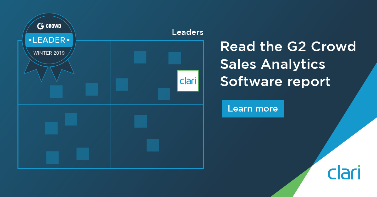Clari Tops Best Sales Software on G2 Crowd's 2018 Winter Grid Report ...
