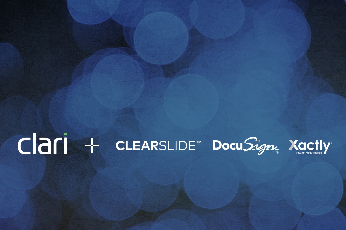 Clari Integrates with Clearslide, DocuSign, and Xactly | Clari